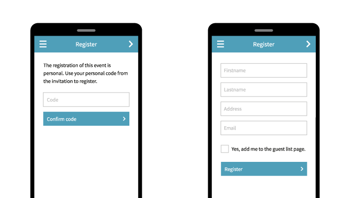 How to set up an online event registration flow